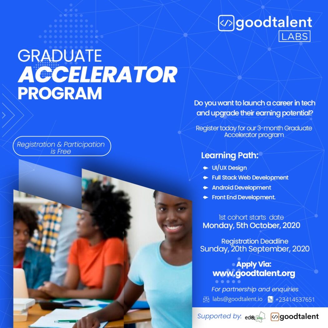 Goodtalent Launches Accelerator Program for Fresh Graduates | TechCabal