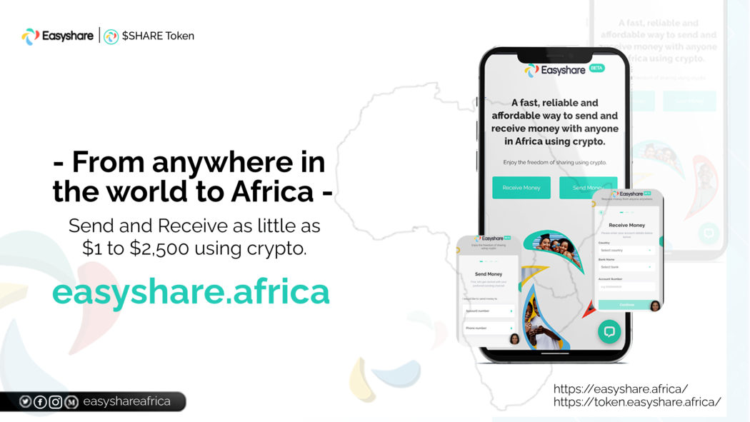 EASYSHARE.AFRICA LAUNCHES PLATFORM USING SAFE, LOW COST, CRYPTOCURRENCY ...