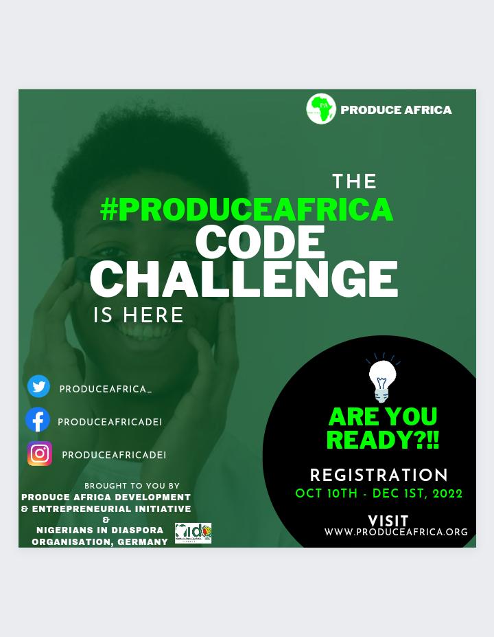 Produceafrica Code Challenge 2022 Techcabal