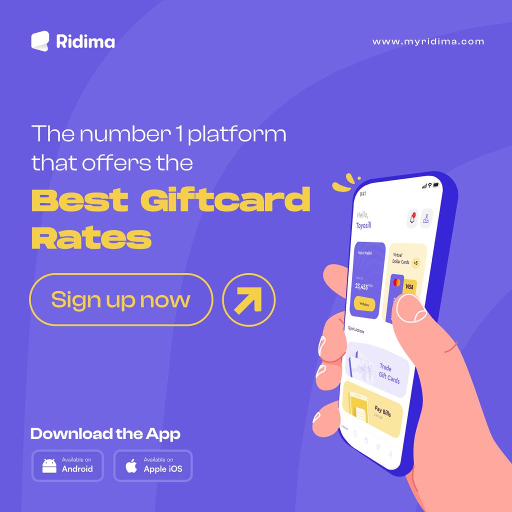 Ridima – Best Gift Card Trading and Bill Payments Platform [2023 ...