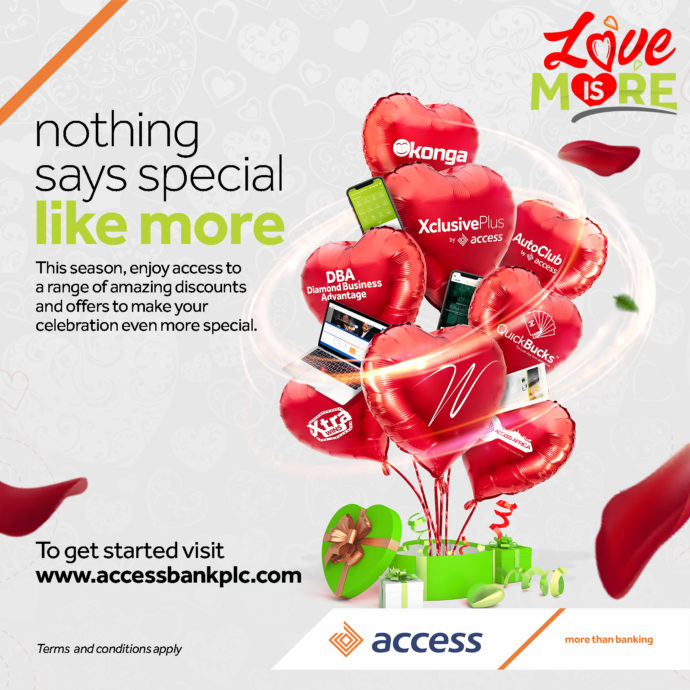 Access Bank introduces the "Love is More" campaign for Valentine season ...