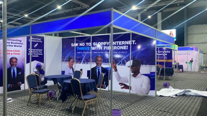 FiberOne Broadband Exhibits at the Techpoint Lagos StartUp Expo in ...