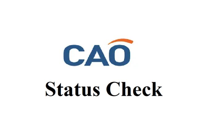 Steps to check CAO status 2023 | TechCabal