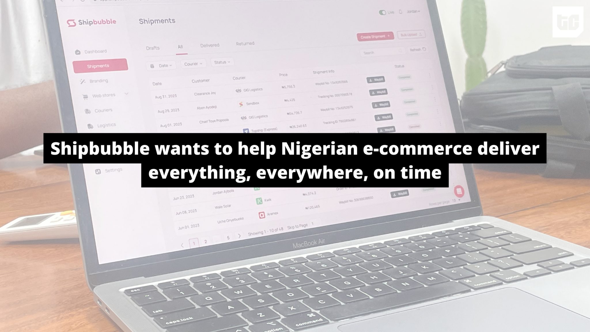 Shipbubble’s logistics solution is like Paystack for deliveries