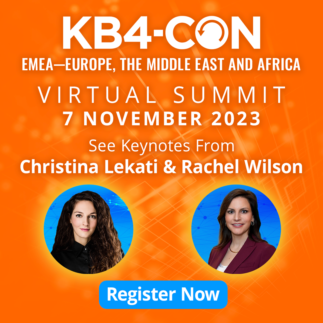 Leading Experts unite at the third KB4-CON EMEA to tackle cyber threats ...