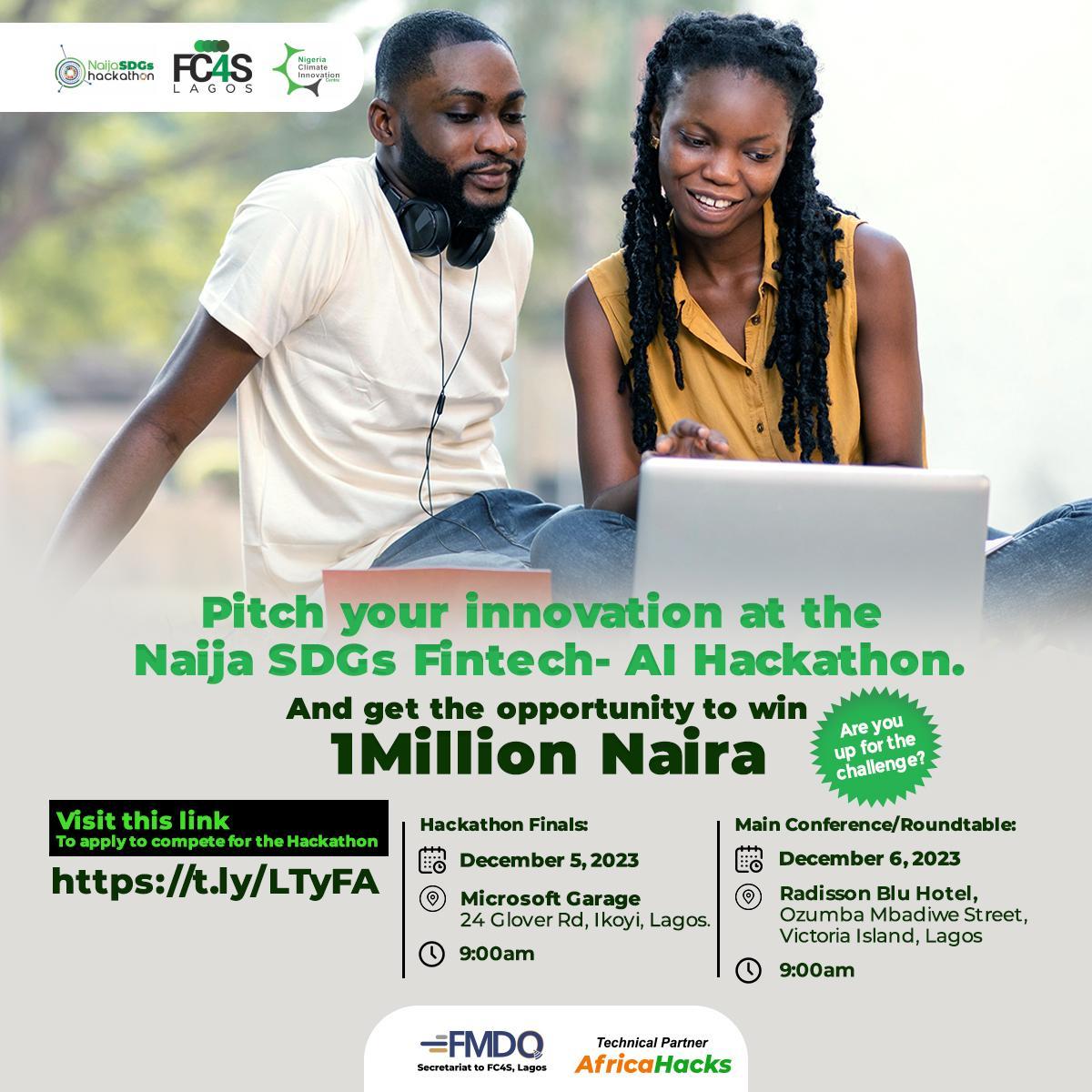 UNLOCK INNOVATION AT THE NAIJA SDGs FINTECH-AI HACKATHON AND CONFERENCE. | TechCabal
