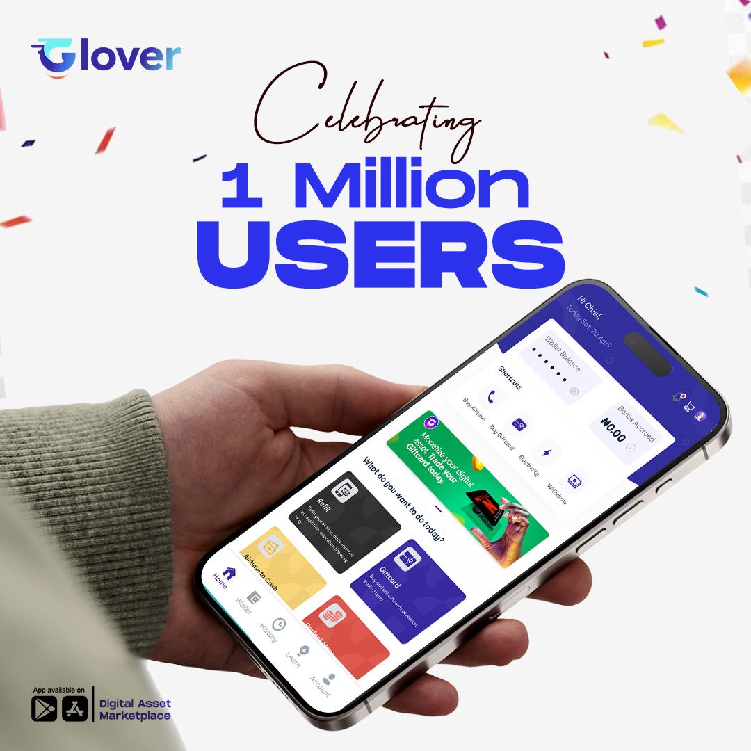 Glover Crosses One Million Users | TechCabal