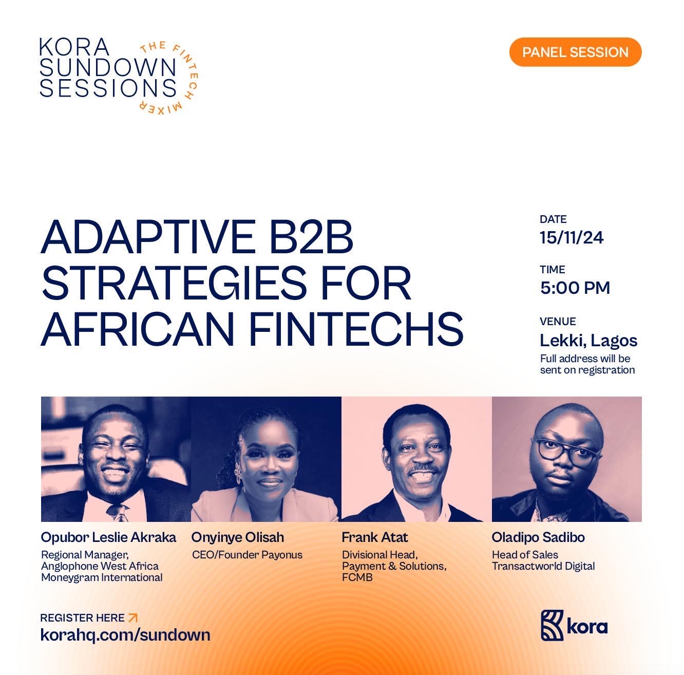Kora is set to host fintech voices at its first Sundown Session | TechCabal