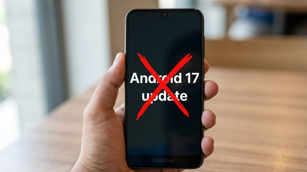 Samsung phones that won't get Android 17 (2026)